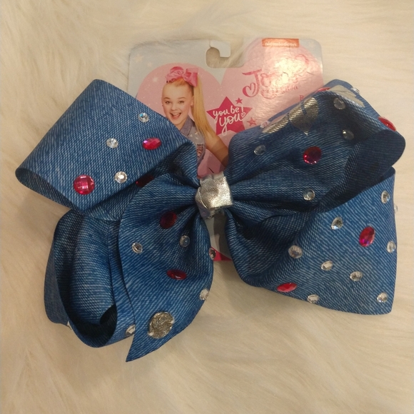 JoJo Siwa | Accessories | Jojo Siwa Denim Bow | Poshmark